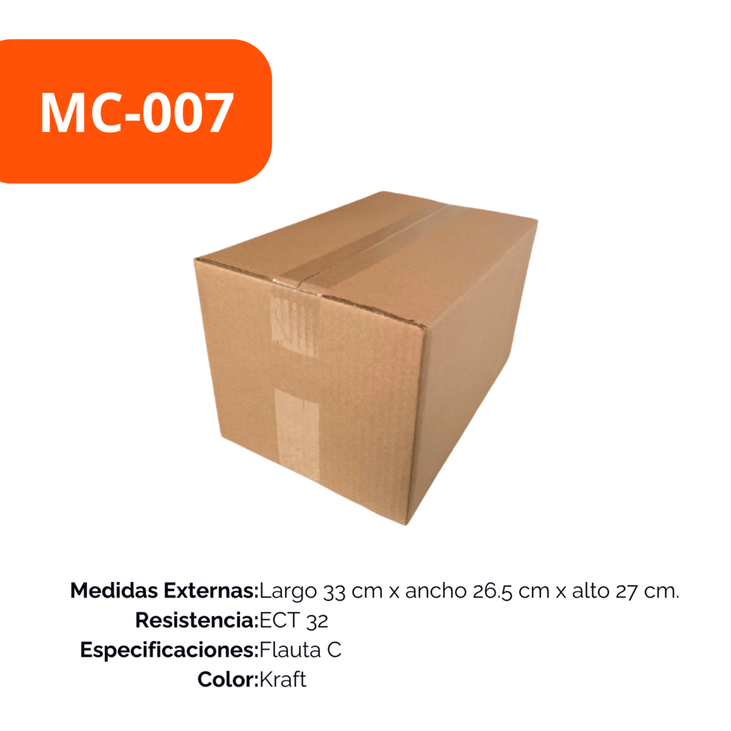 Caja de Cartón MC-007 - TrainPack